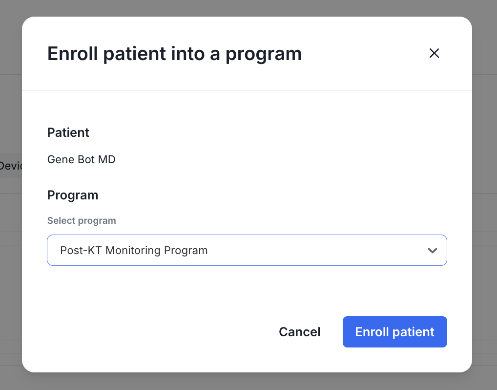 Discharging and Re-Enrolling Patients – Bot MD Help
